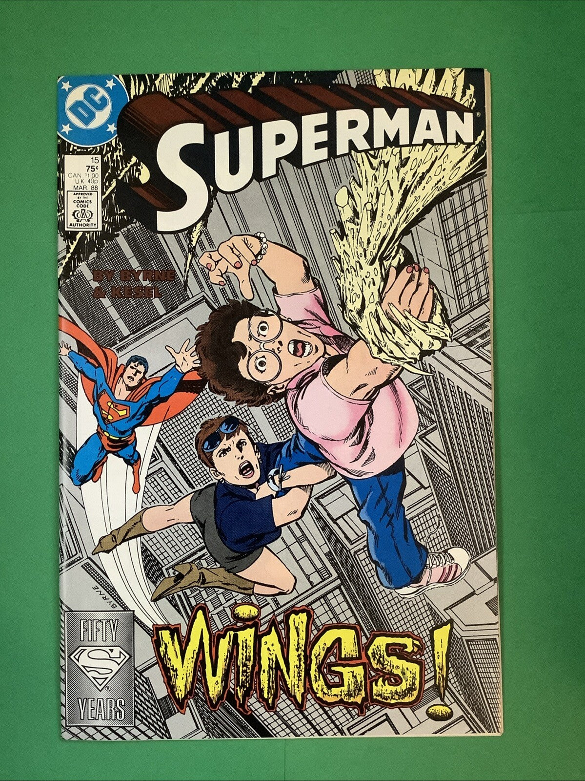 Superman #15 (1988) — Wings! | Byrne & Kesel | DM Vault Co. – D M Vault Co.
