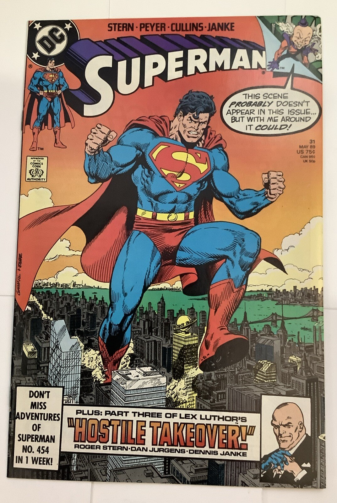 Superman #31 (1989) — Hostile Takeover | DC Comics | DM Vault Co. – D M ...