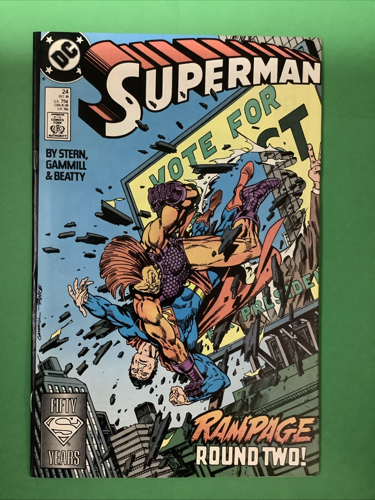 Superman #24 (1988) — Rampage Round Two | DC Comics | DM Vault Co. – D ...