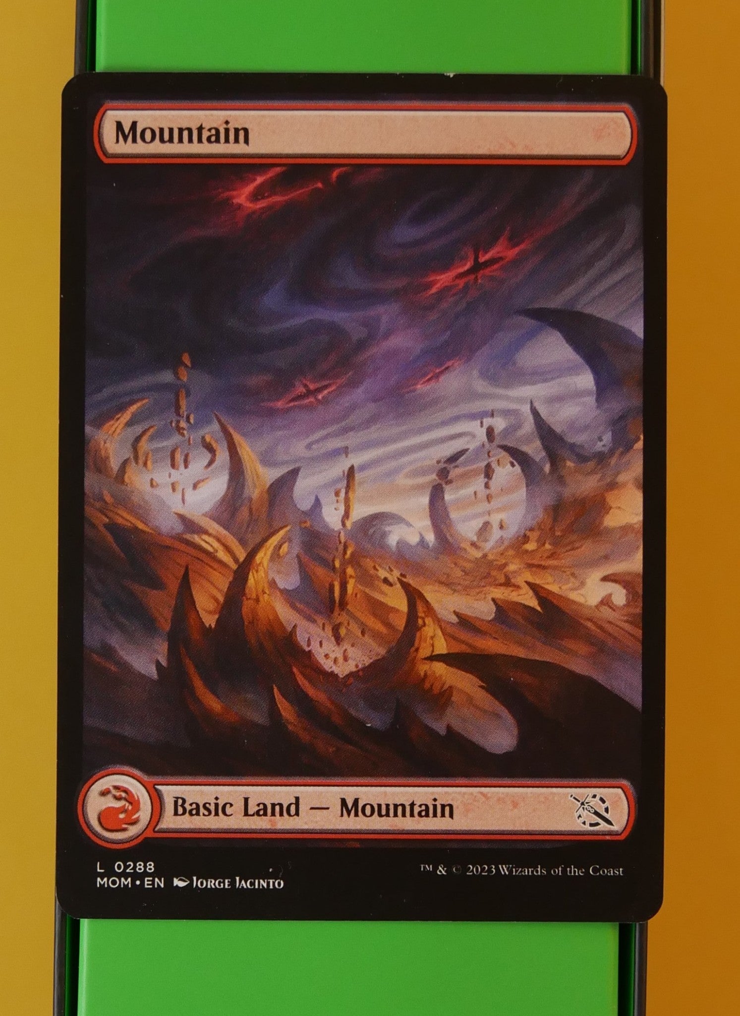 DM Vault Co. | Mountain Extended Art Foil MOM #288 | MTG Basic Land – D ...